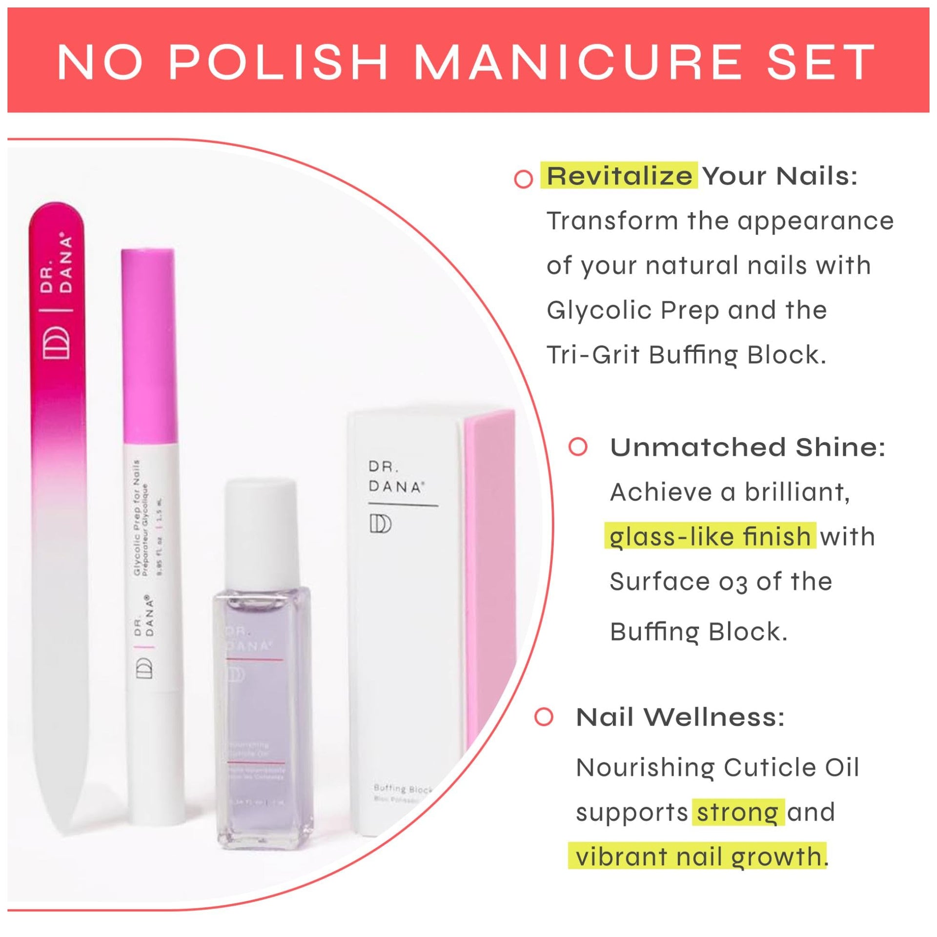 No Polish Manicure Set | Natural Shine Without Polish – Dr. Dana